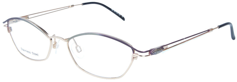 Binde Optik Vollrandfassung in Gold/Schwarz 8710 Col 10 mit Federscha ...